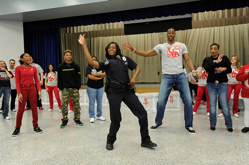 Block Out Violence Rally - Hodges Bend Middle School | Houston Rockets