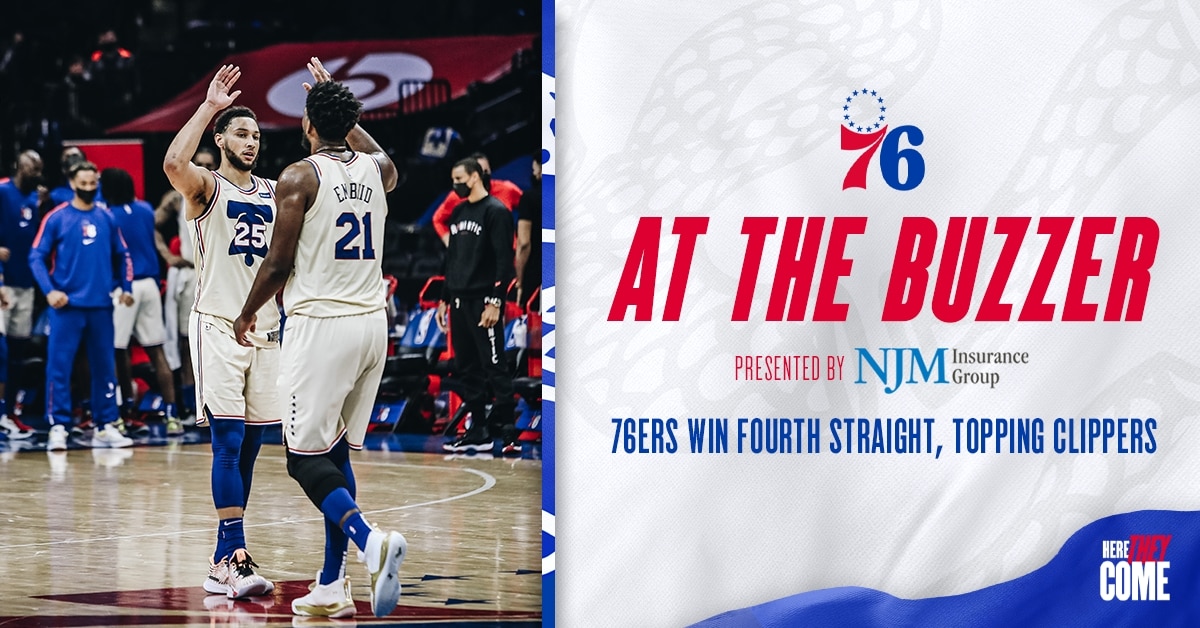 76ers Win Fourth Straight, Topping Clippers | Philadelphia Sixers