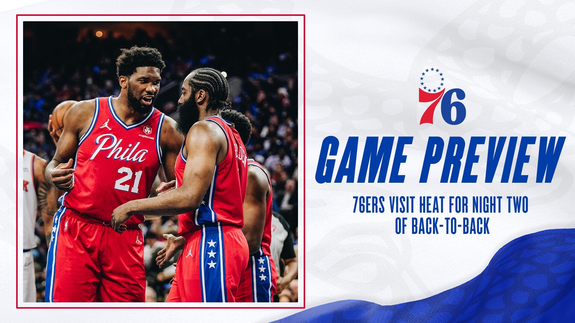76ers Visit Heat for Night Two of Back-to-Back | Philadelphia Sixers