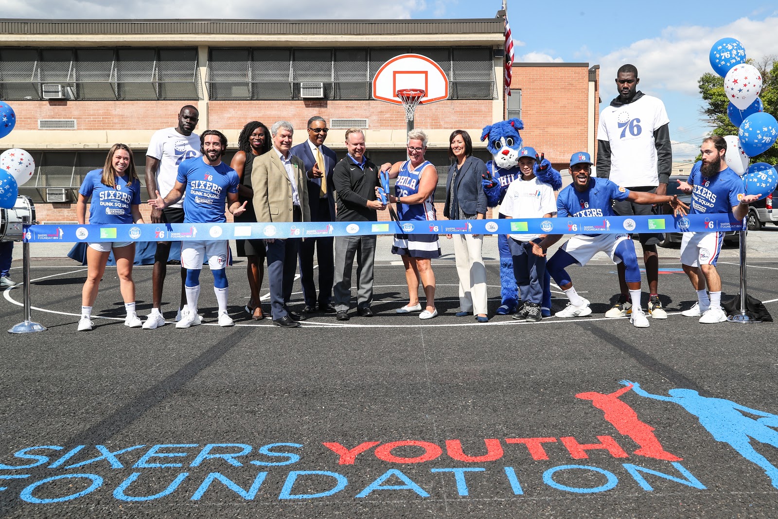 Sixers Youth Foundation, City of Camden Unveil Court | Philadelphia Sixers