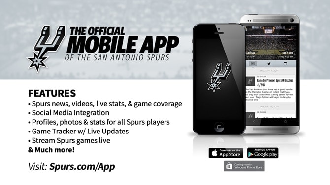 San Antonio Spurs Launch Team's First Mobile App | San Antonio Spurs