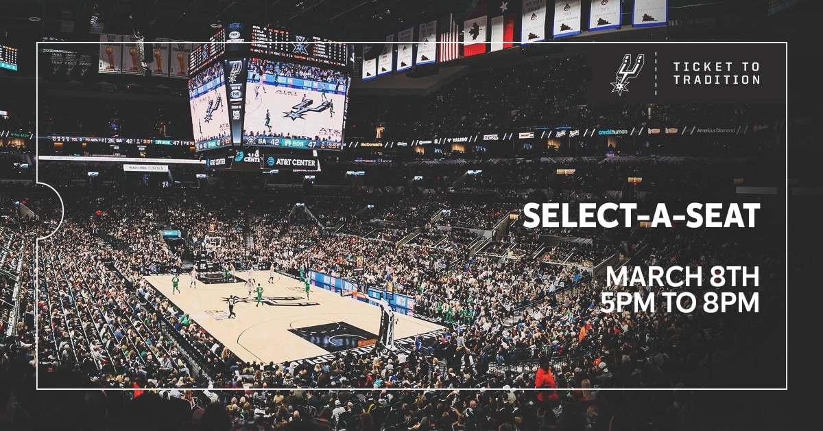 SELECT-A-SEAT EVENT FOR FANS INTERESTED IN BECOMING SPURS SEASON TICKET ...