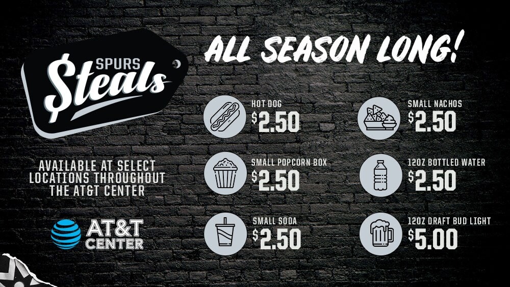 SPURS STEALS ANNOUNCED FOR ALL AT&T CENTER EVENTS | San Antonio Spurs