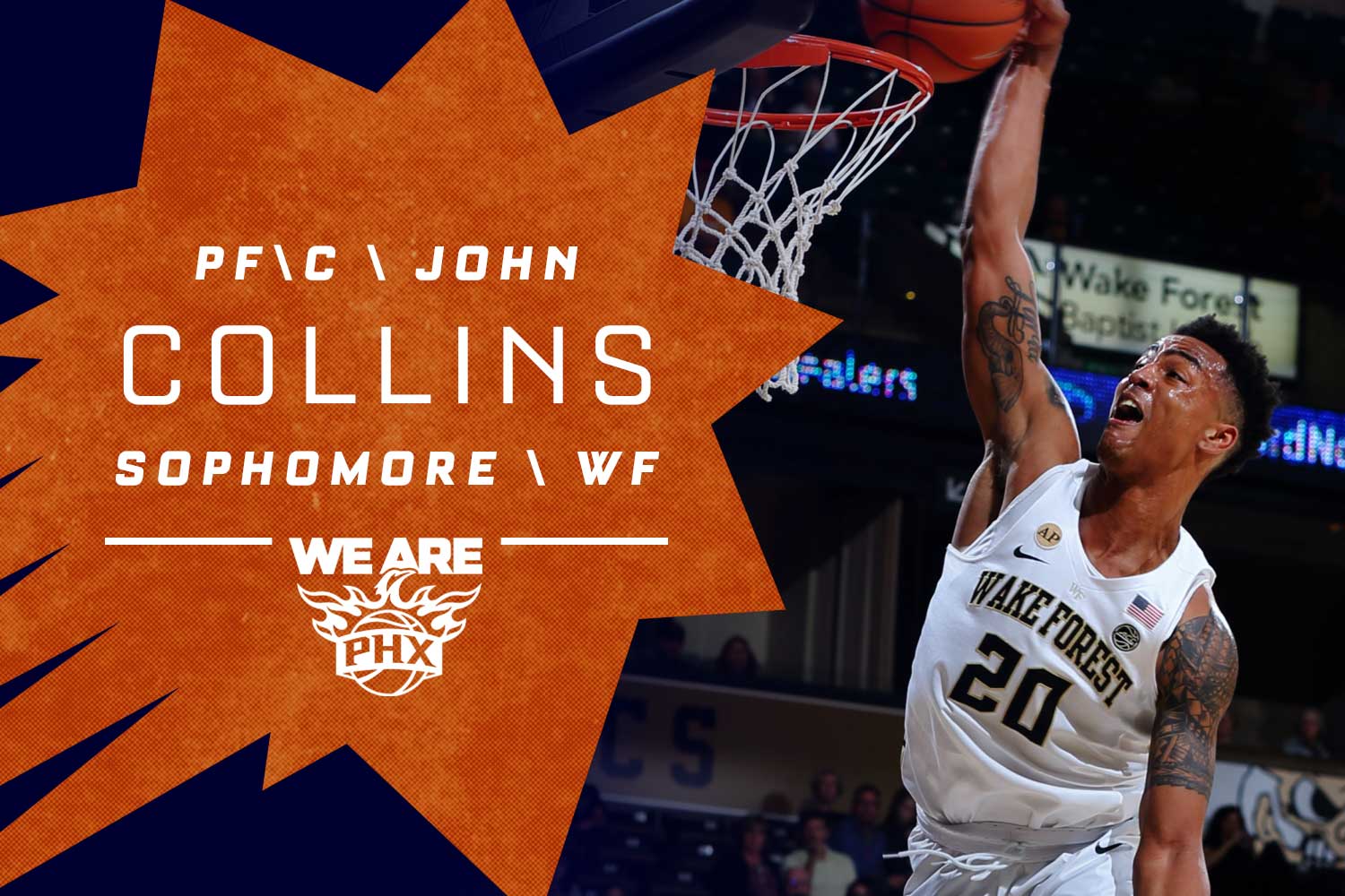 John Collins: Draft Profile & Stats | Phoenix Suns