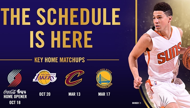 Phoenix Suns Announce 2017-18 NBA Season Schedule | Phoenix Suns