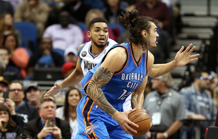 Thunder at T'wolves - Jan. 12, 2016 Photo Gallery | NBA.com