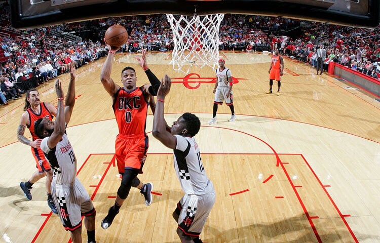 Thunder at Rockets - April 3, 2016 Photo Gallery | NBA.com