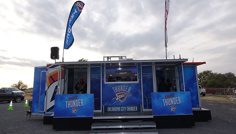 OG&E ThunderBolt to Make 100th Visit | Oklahoma City Thunder