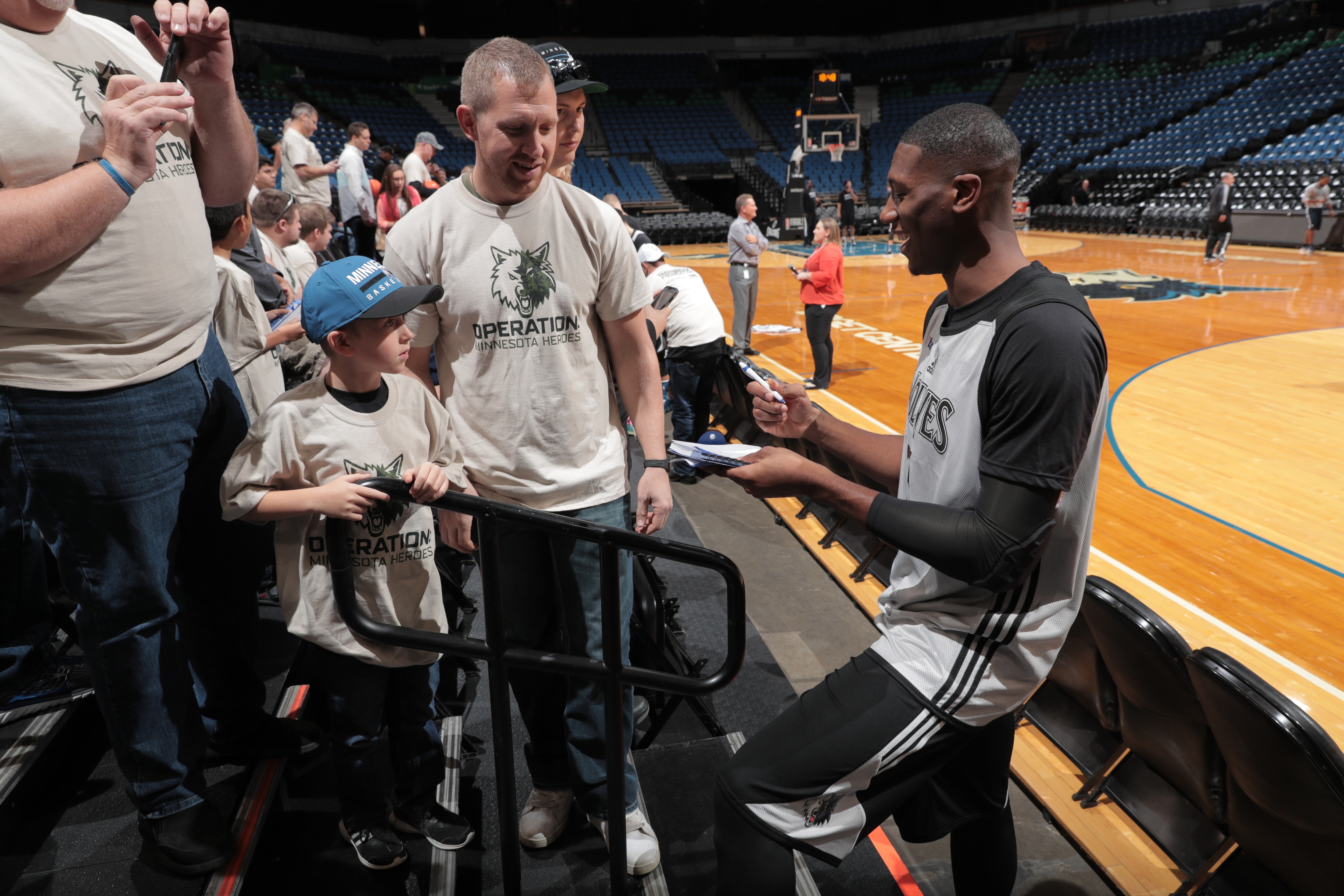 Military Open Practice | Minnesota Timberwolves