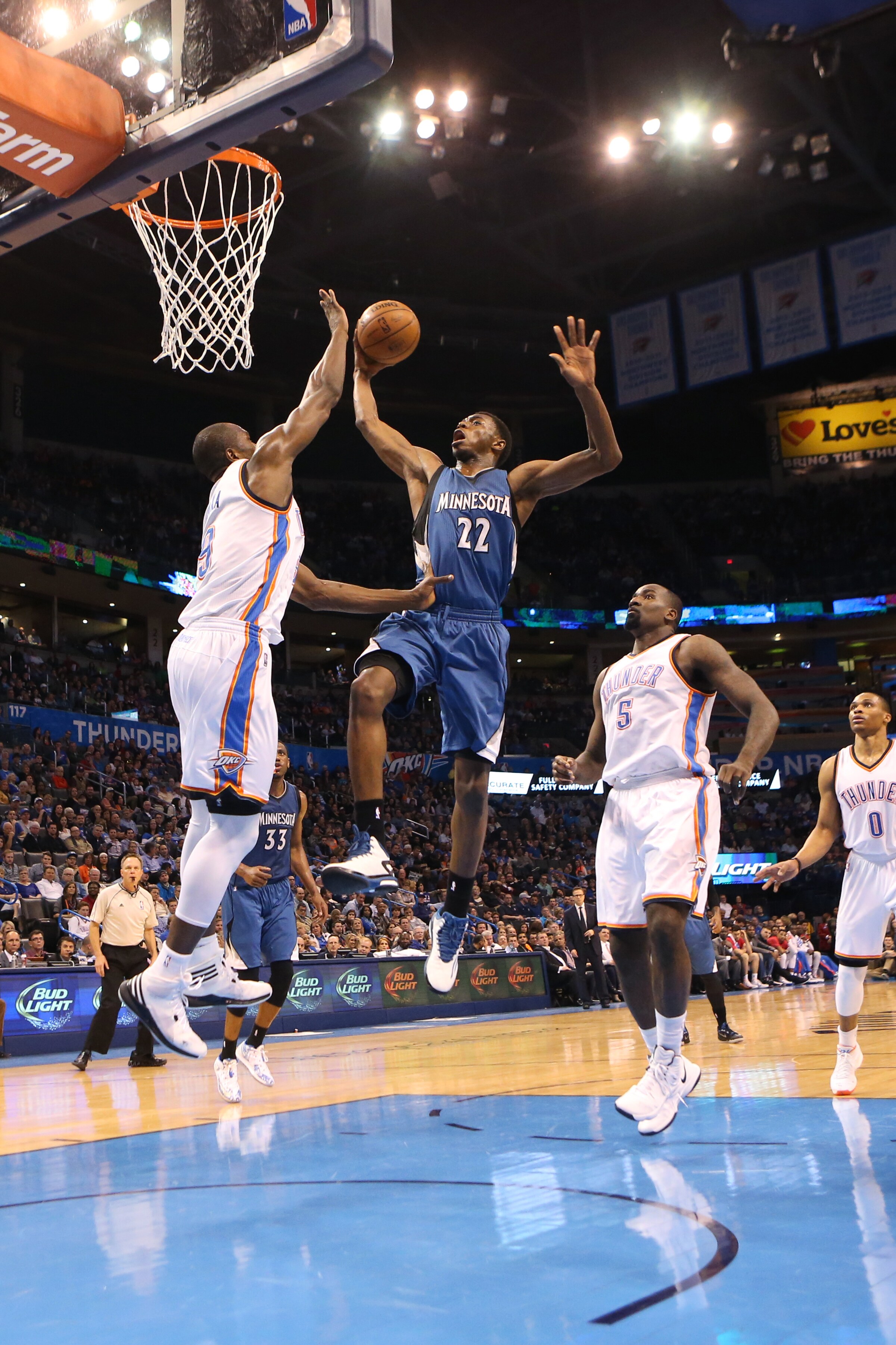 Photo Gallery | Wolves at Thunder | Minnesota Timberwolves
