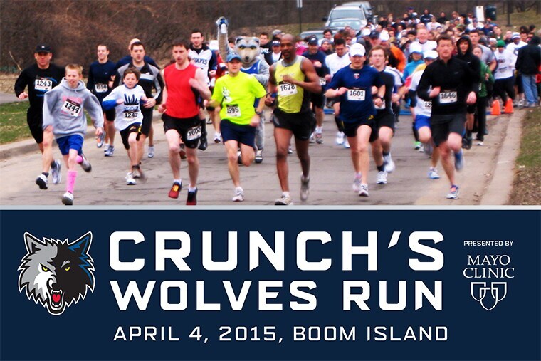 Crunch's Wolves Run | April 4, 2015 | Minnesota Timberwolves