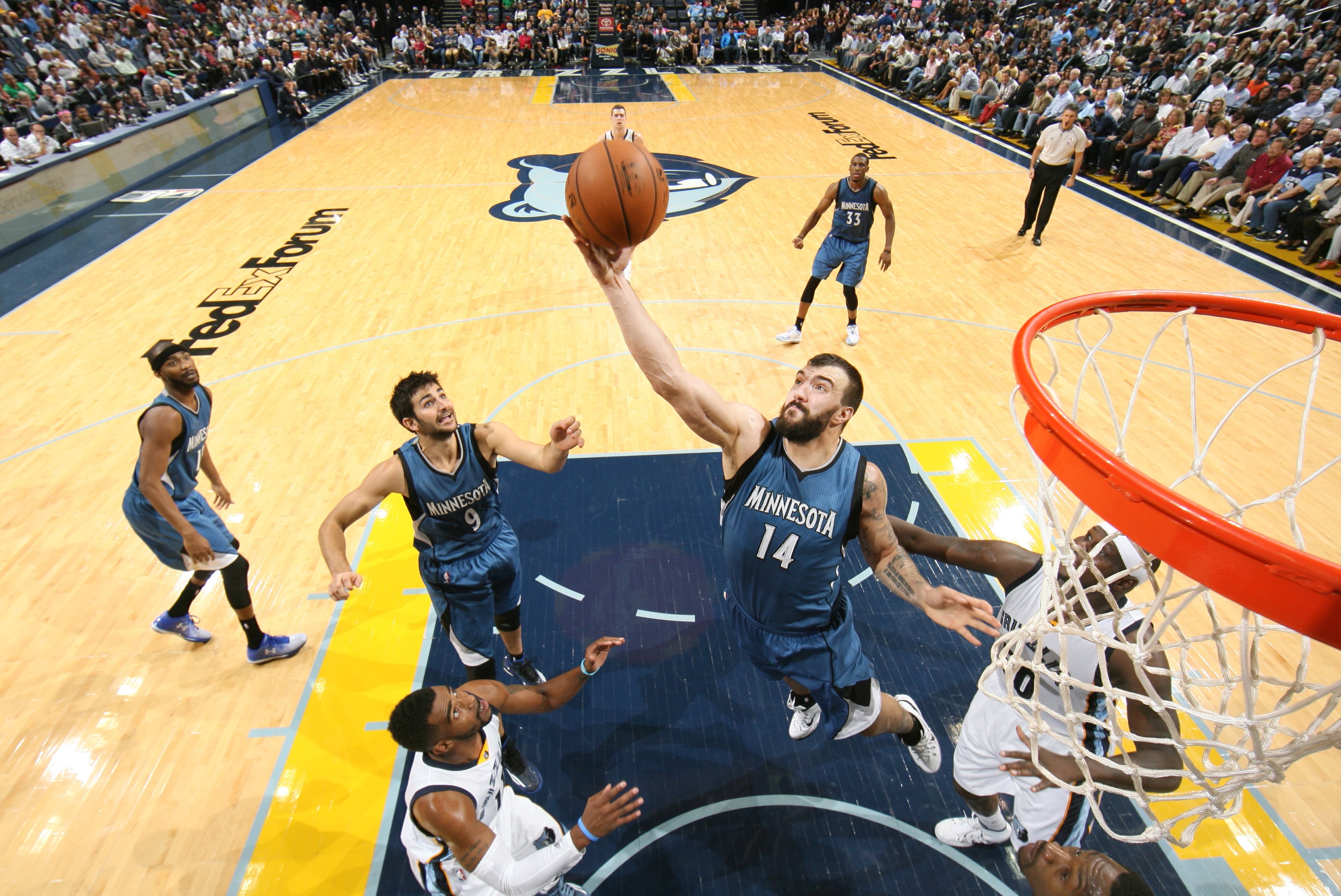 A Season In Photos | Nikola Pekovic | Minnesota Timberwolves