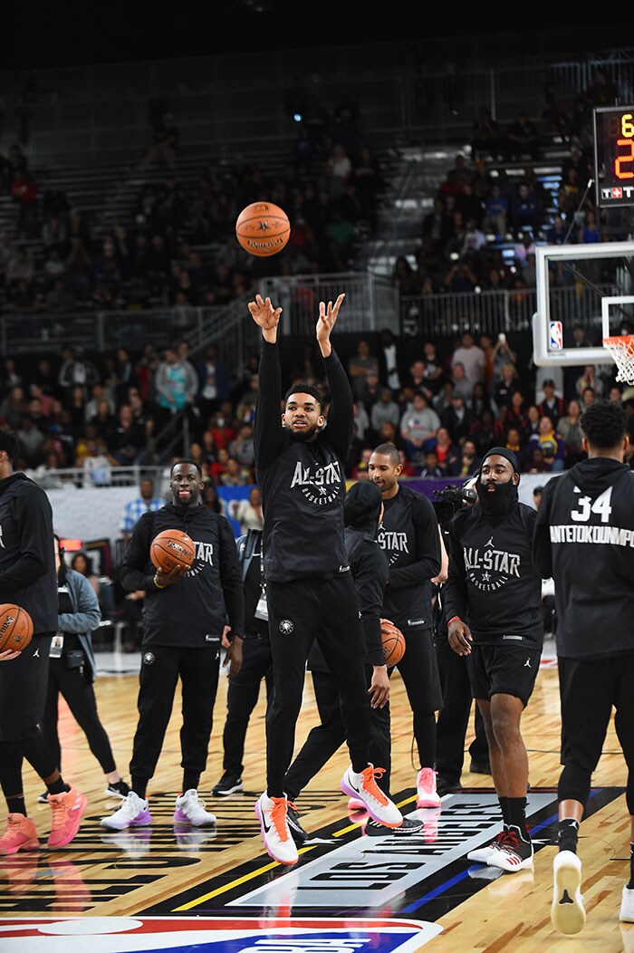 All-Star Practice: KAT and Jimmy | Minnesota Timberwolves