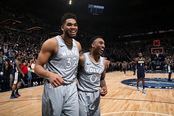 Wolves Celebrate After Clinching Playoff Spot Photo Gallery | NBA.com