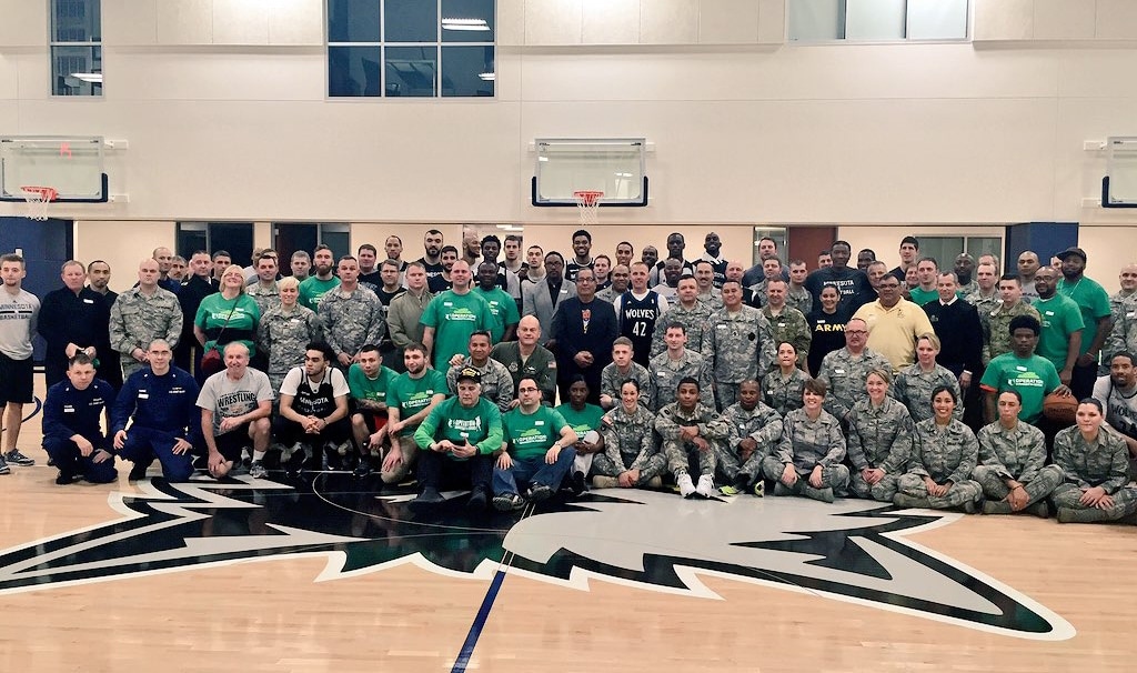 Wolves Honor Military Members On And Off The Court | Minnesota Timberwolves