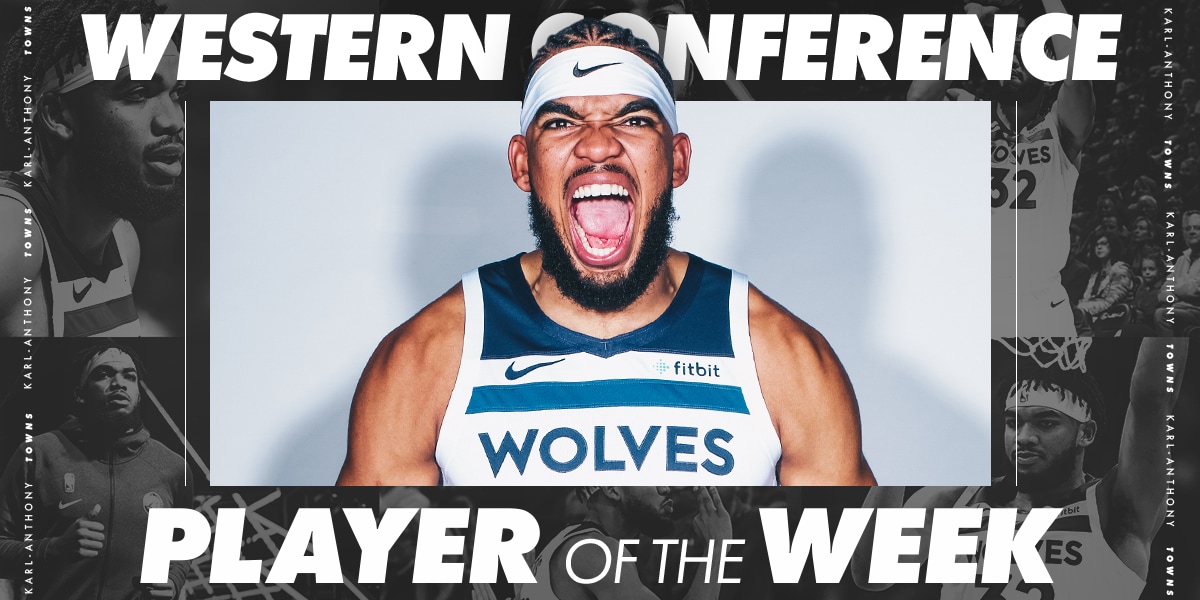 Timberwolves center Karl-Anthony Towns won the Western Conference ...