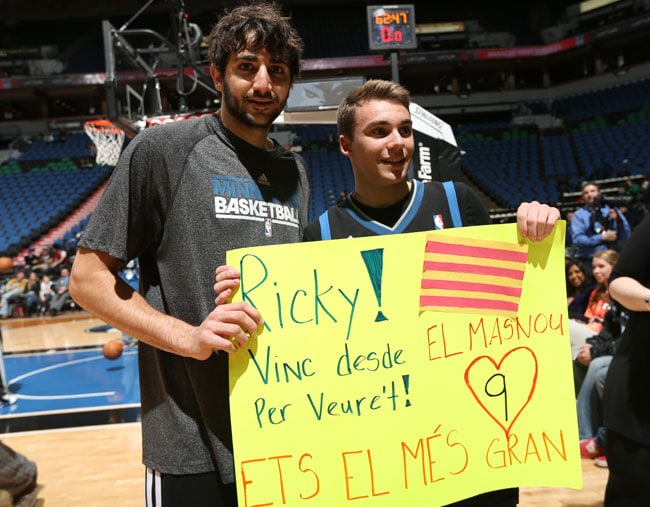 Spain Native Gets Rare Chance To Meet Ricky Rubio At Target Center ...