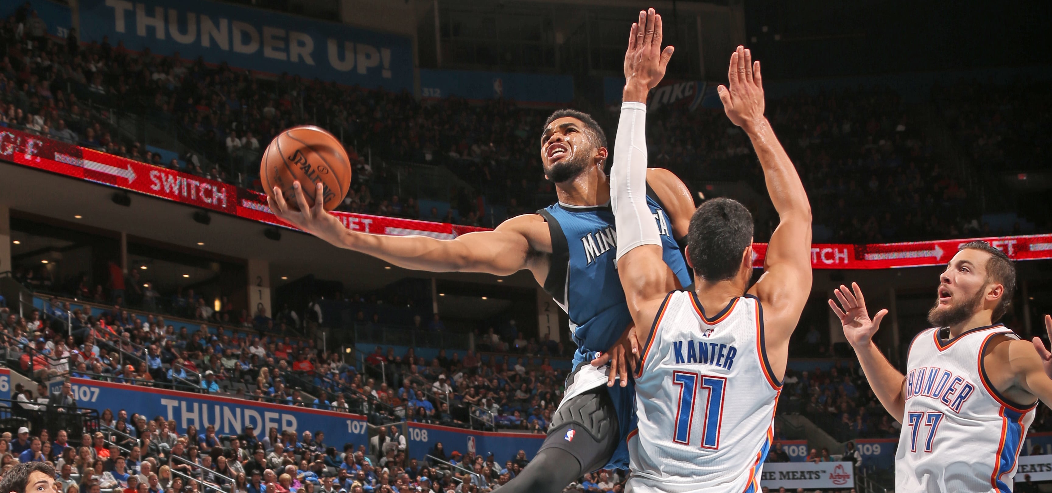 Despite 33 From Towns, Wolves Fall To Thunder | Minnesota Timberwolves