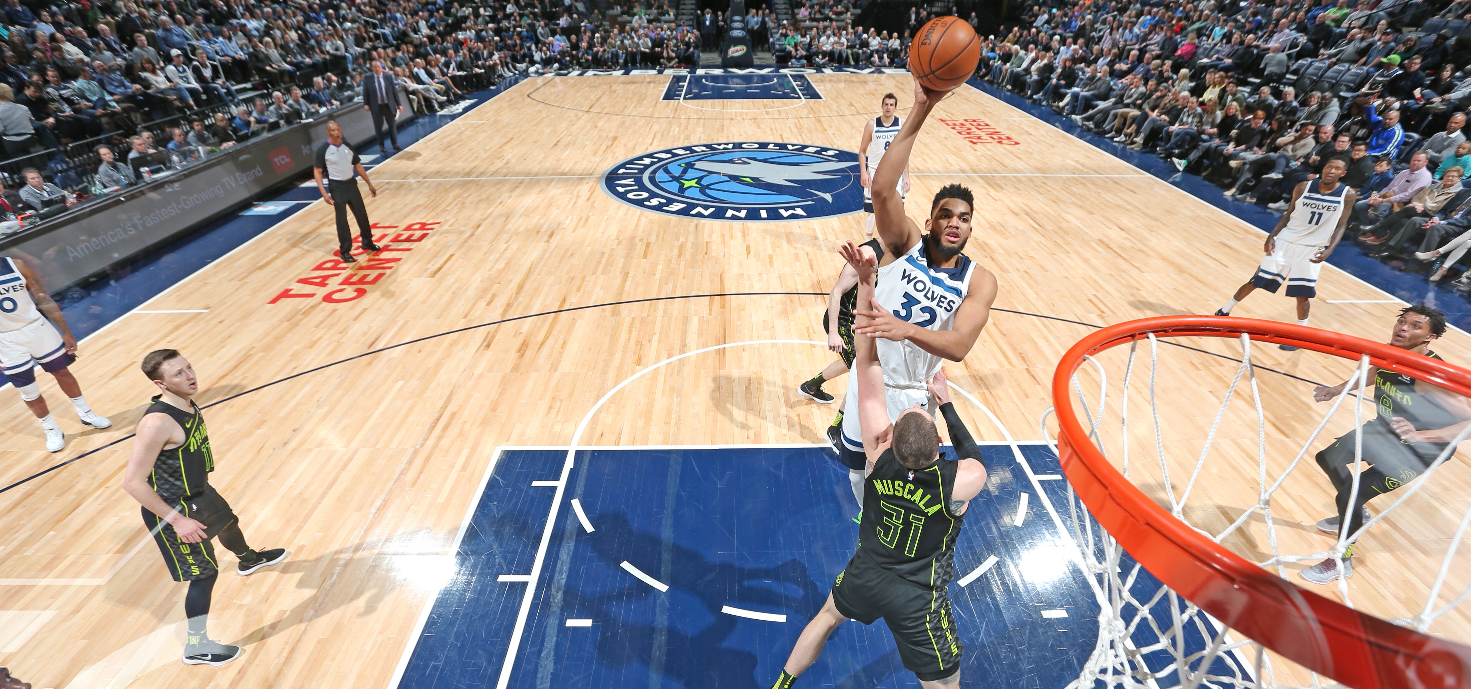 Towns Sets Franchise-Record With 56 Points Against Hawks | Minnesota ...