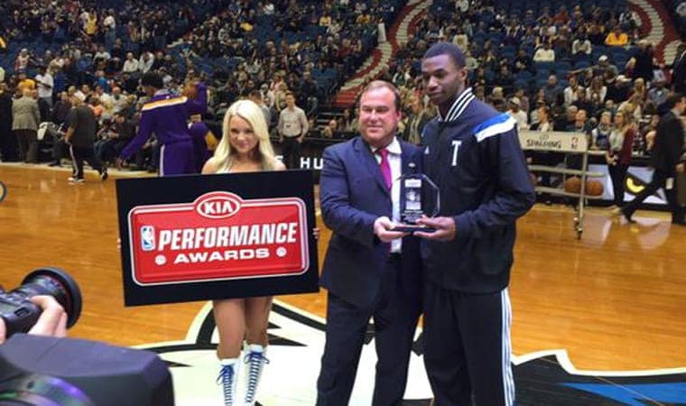 Wiggins Presented With Kia Rookie Of The Month Award Prior To Sunday's ...