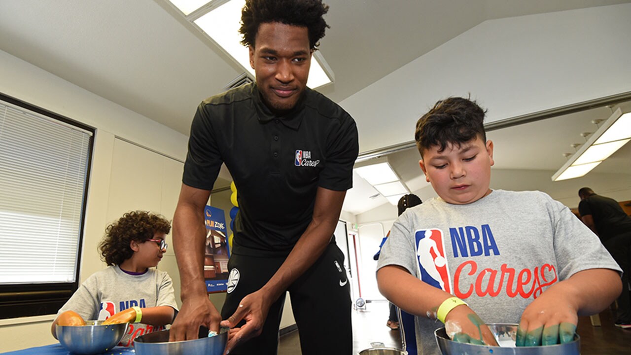 NBA and Golden State Warriors Dedicate NBA Cares Learn & Play Zone ...