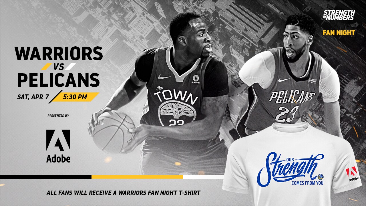 Warriors to Host Adobe Fan Night on April 7 Against Pelicans | Golden ...