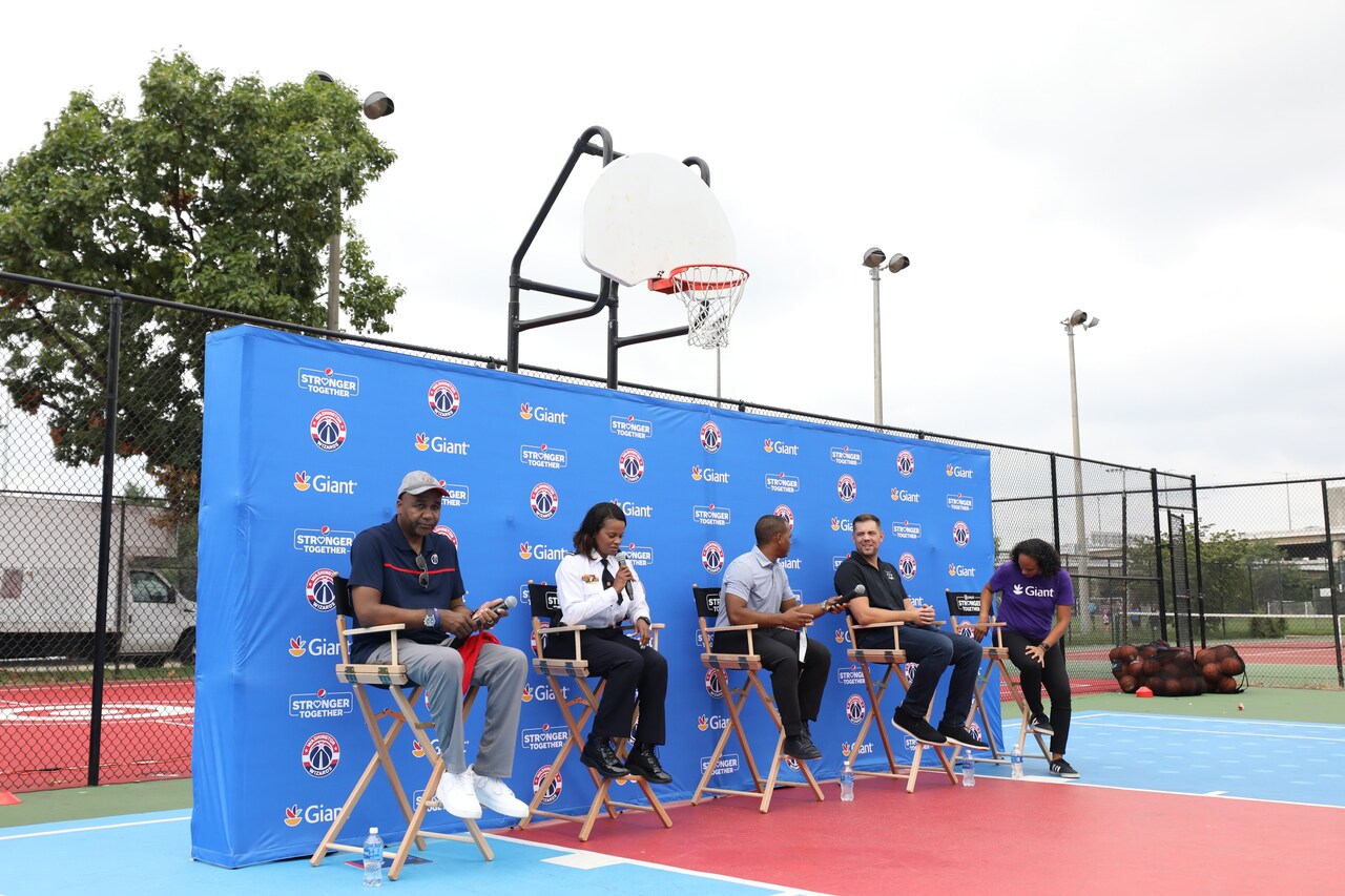 Photos: Wizards court refurbishment at Randall Recreation Center ...