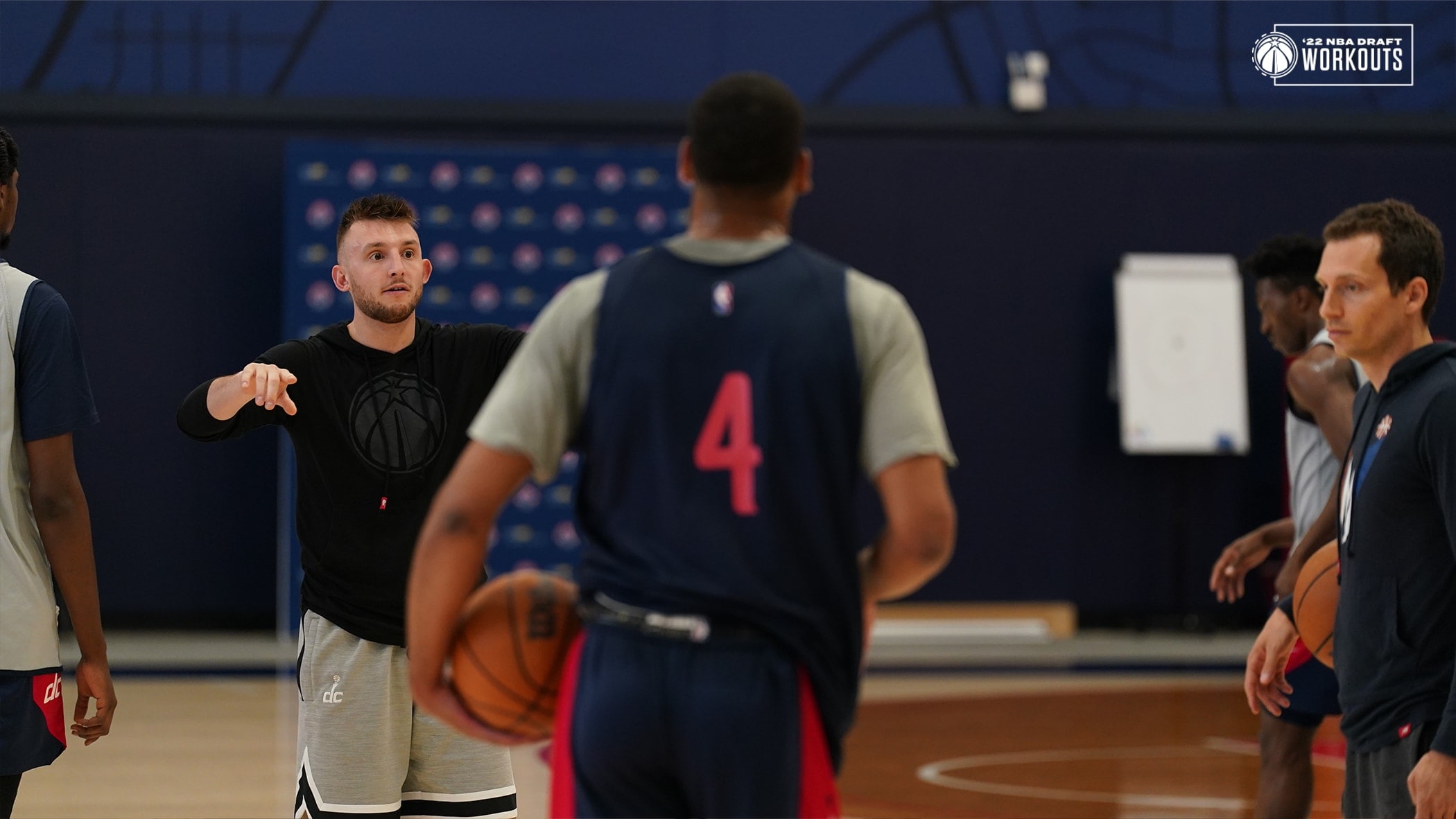 Wizards coaches on pre-draft workout evaluations: "We throw a lot at ...
