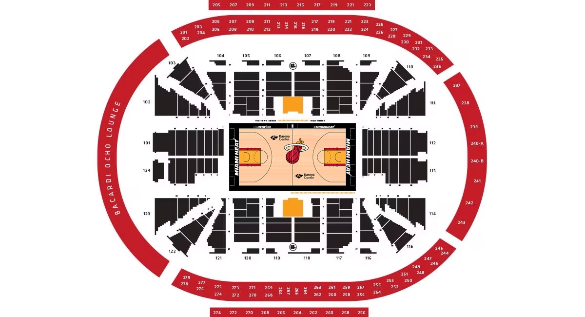 Bacardi Ocho Lounge - Miami HEAT