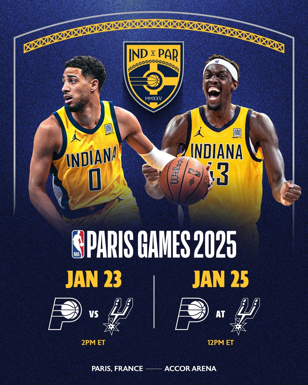 Paris Games 2025 | Indiana Pacers