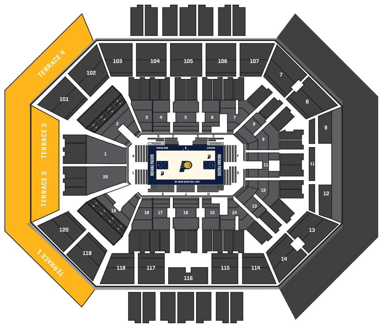 The Terrace | Group Tickets | Indiana Pacers