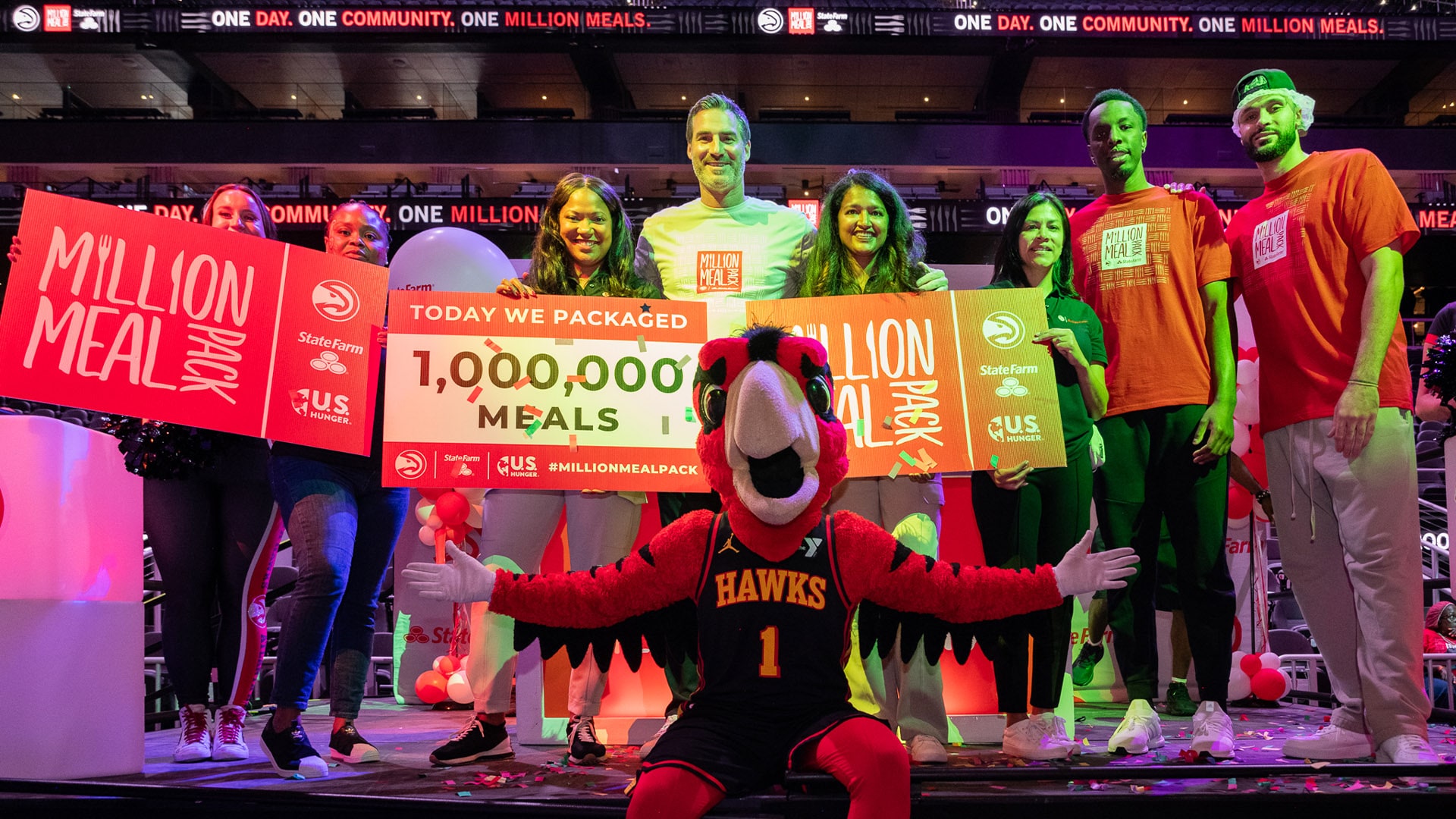 Hawks, State Farm, and 6,000 Volunteers Set Record Time Packing More ...