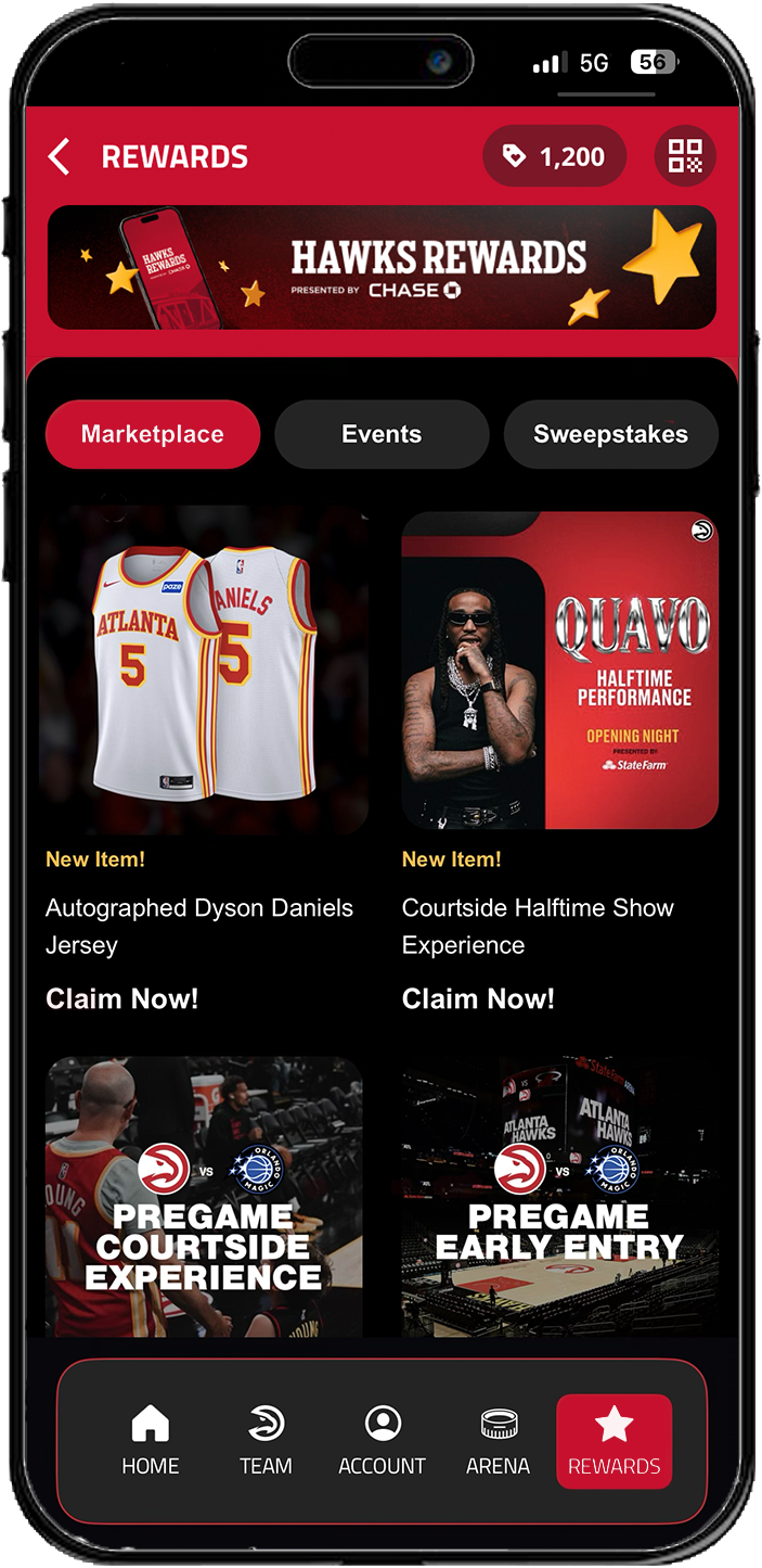 Mobile App - Atlanta Hawks