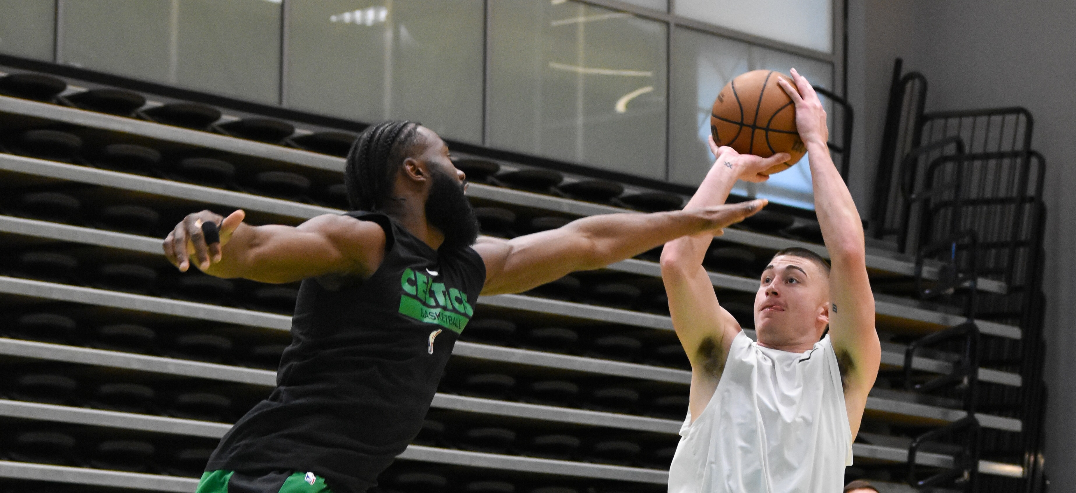 Jaylen Brown is Taped Up, Hyped Up, and Ready for Game 1 | NBA.com