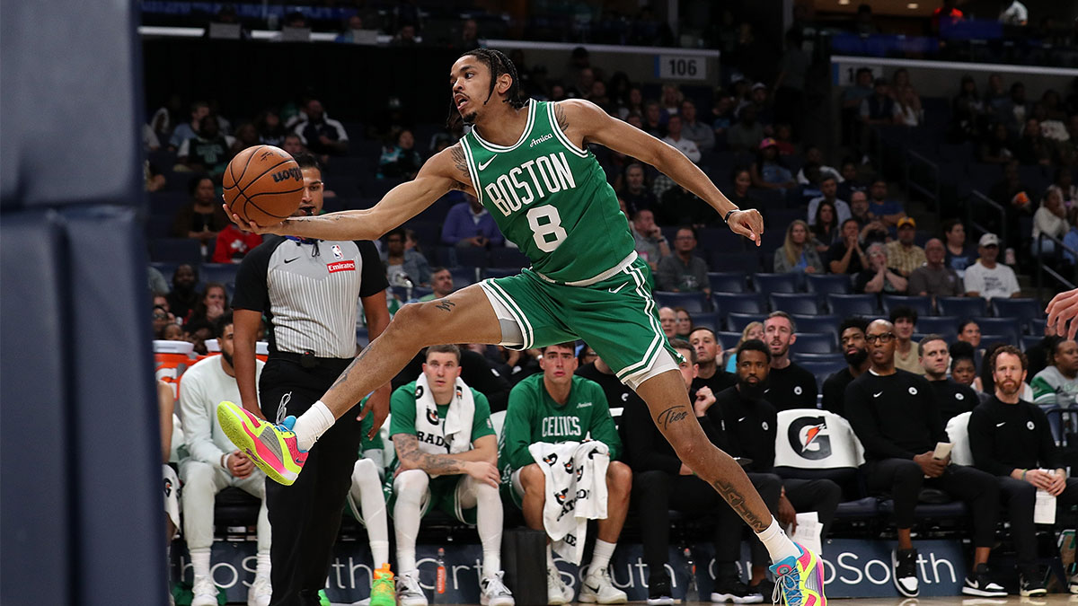 Josh Minott in Full Mow-tion for the Green | Boston Celtics