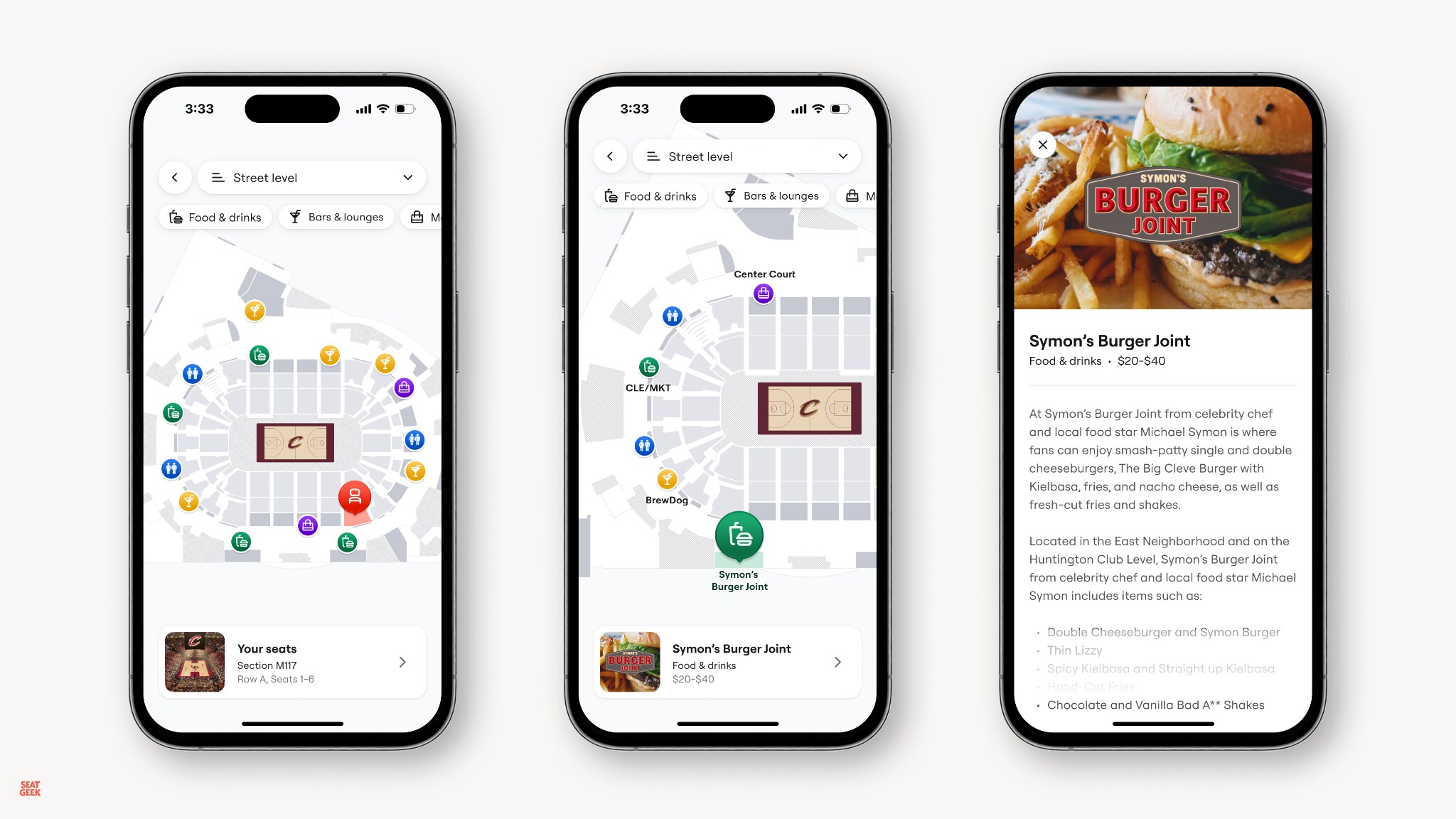 SeatGeek and Cleveland Cavaliers Launch Navigable Concourse Maps