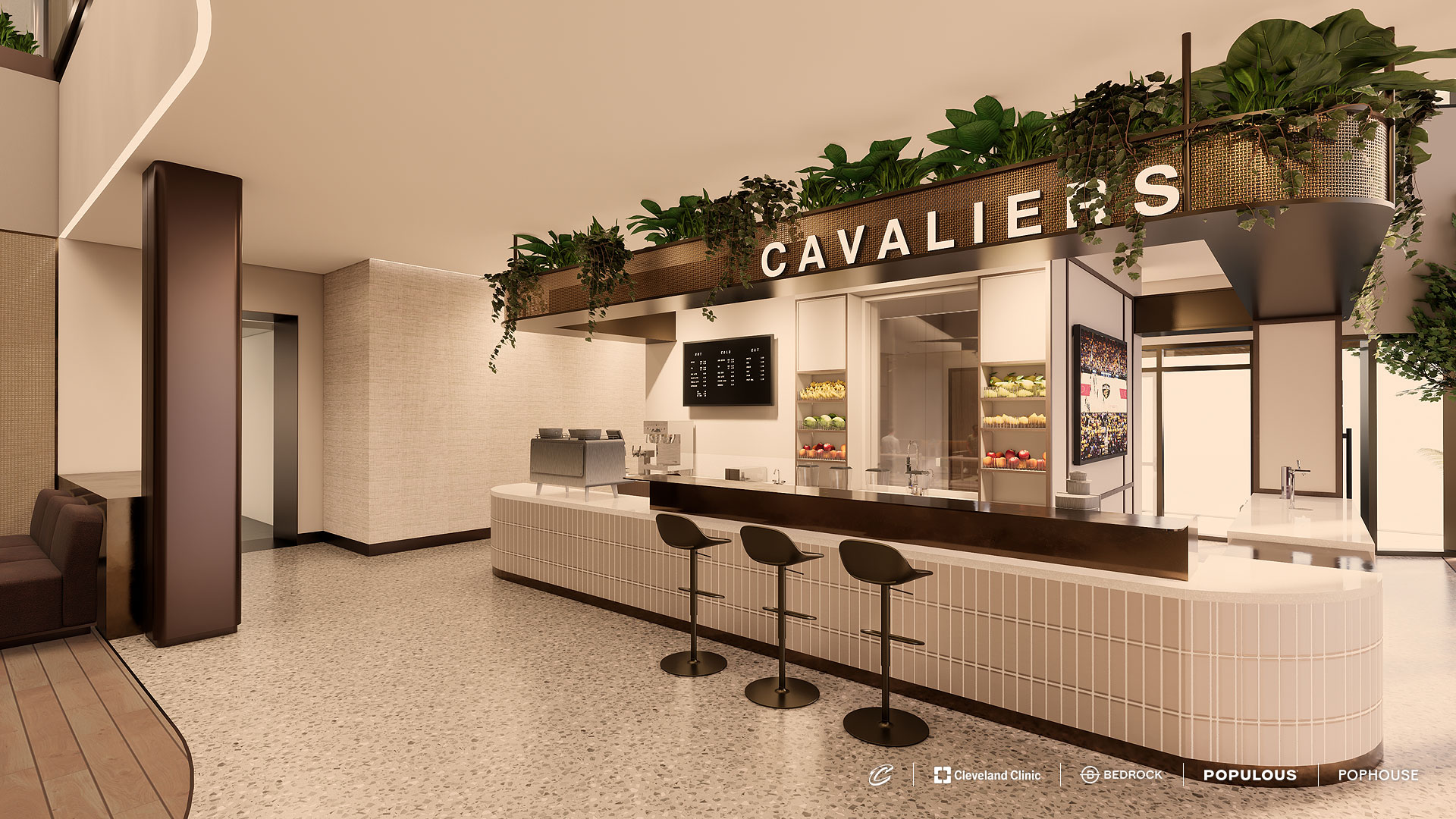 Cleveland Cavaliers, Cleveland Clinic and Bedrock Unveil New Interior ...
