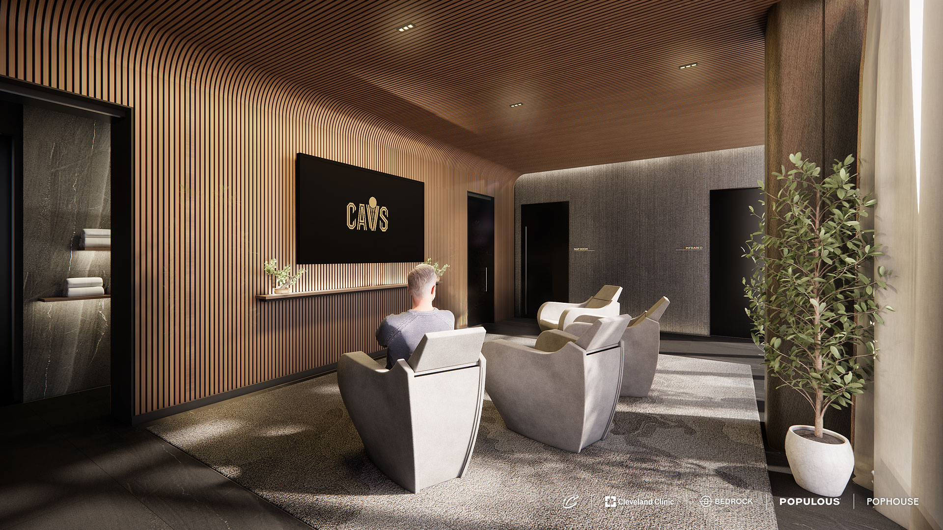 Cleveland Cavaliers, Cleveland Clinic and Bedrock Unveil New Interior ...