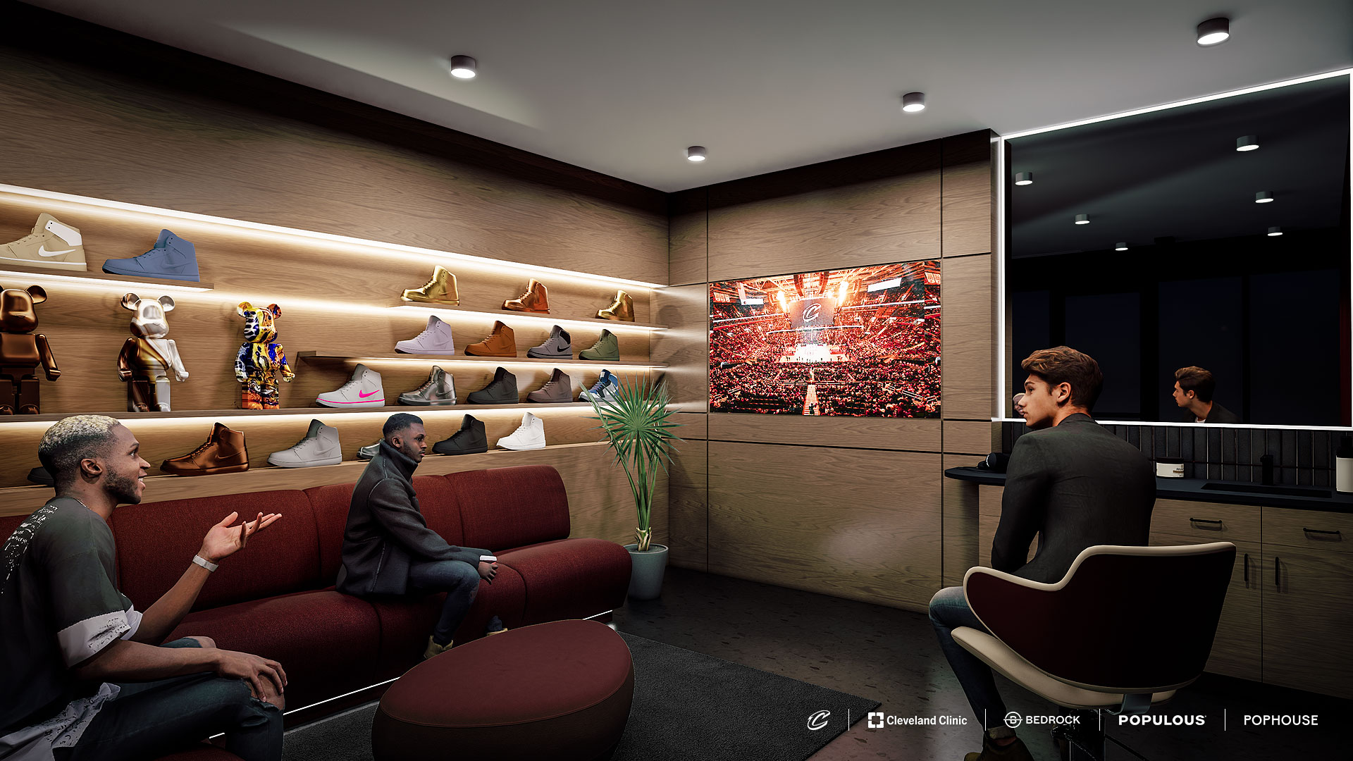 Cleveland Cavaliers, Cleveland Clinic and Bedrock Unveil New Interior ...