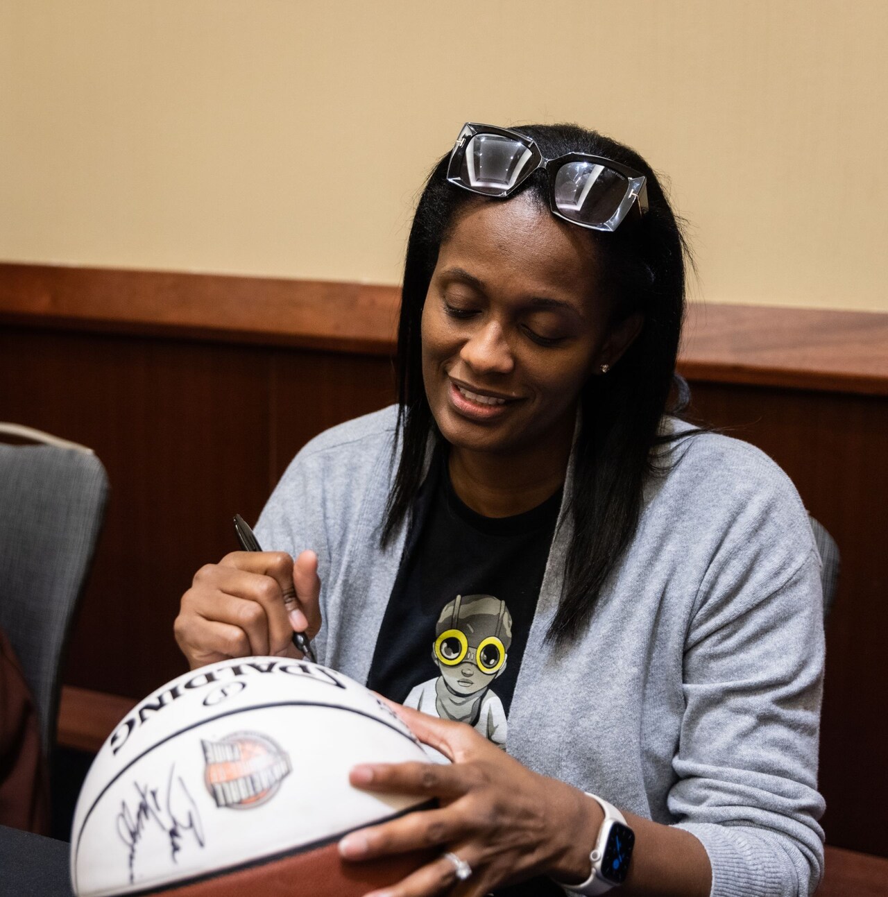 Photos: Swin Cash attends media circuit at Naismith Memorial Basketball ...