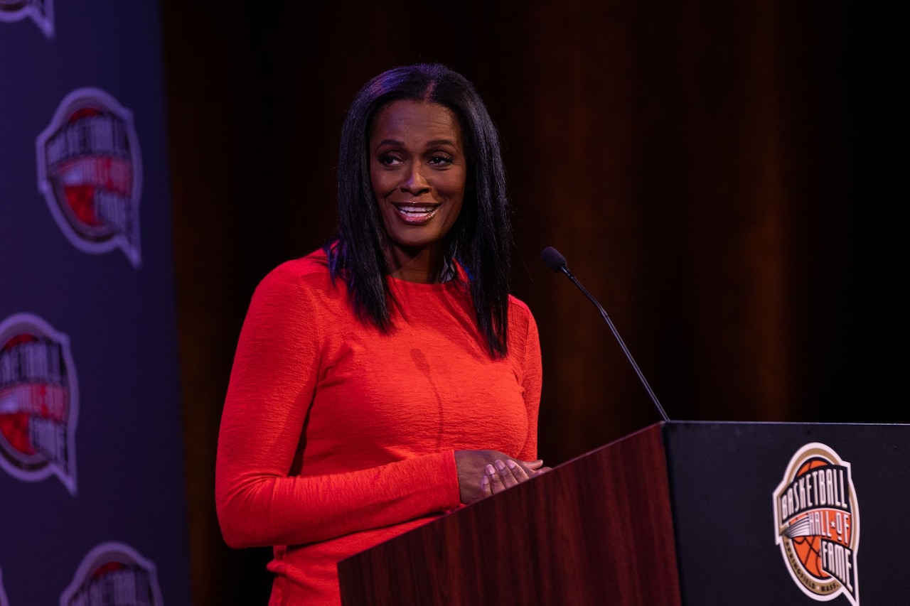 Photos: Swin Cash attends media circuit at Naismith Memorial Basketball ...
