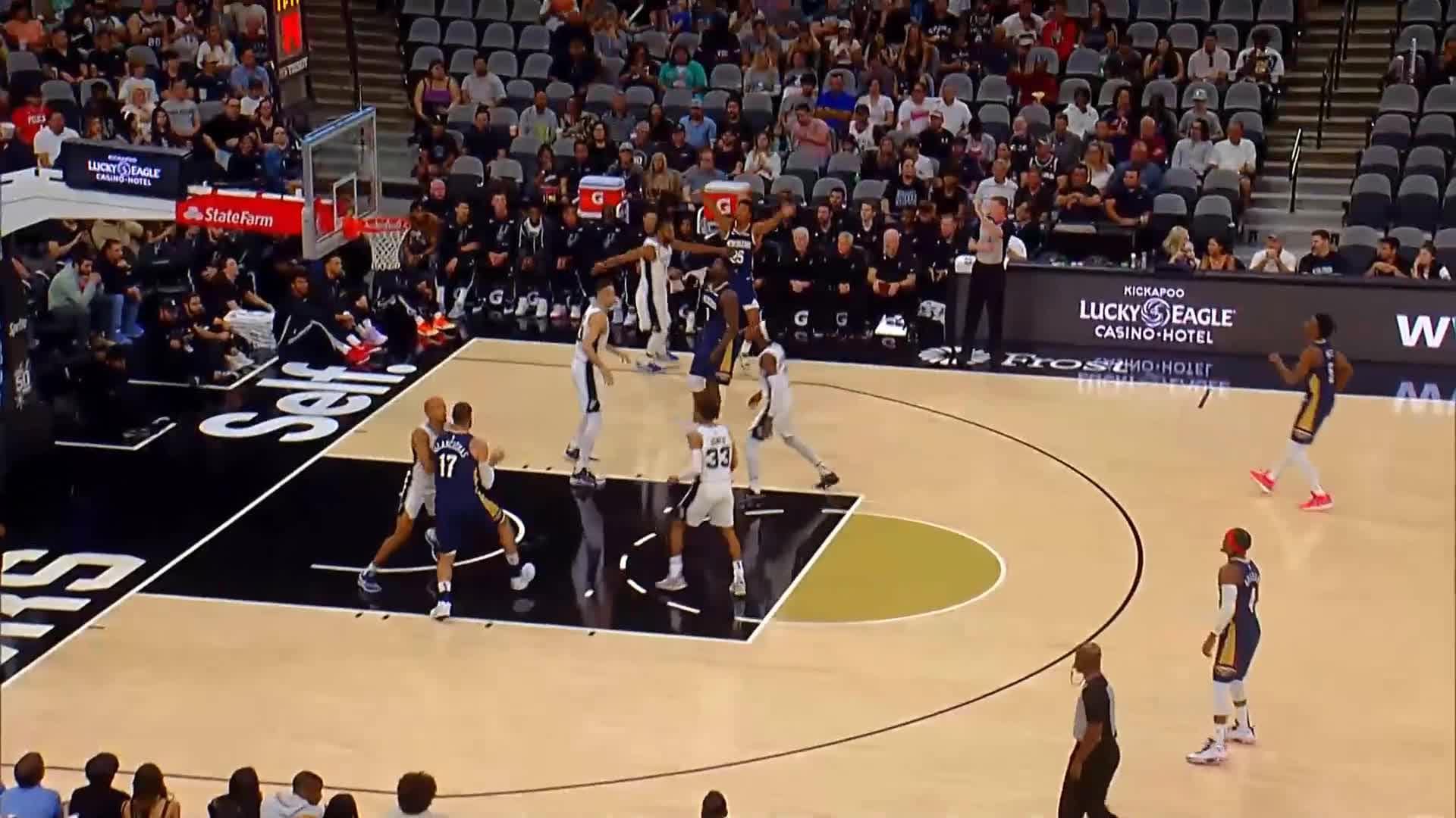 Trey Murphy III with seven 3-pointers vs. San Antonio Spurs | 2022-23 NBA Preseason 10/9/22