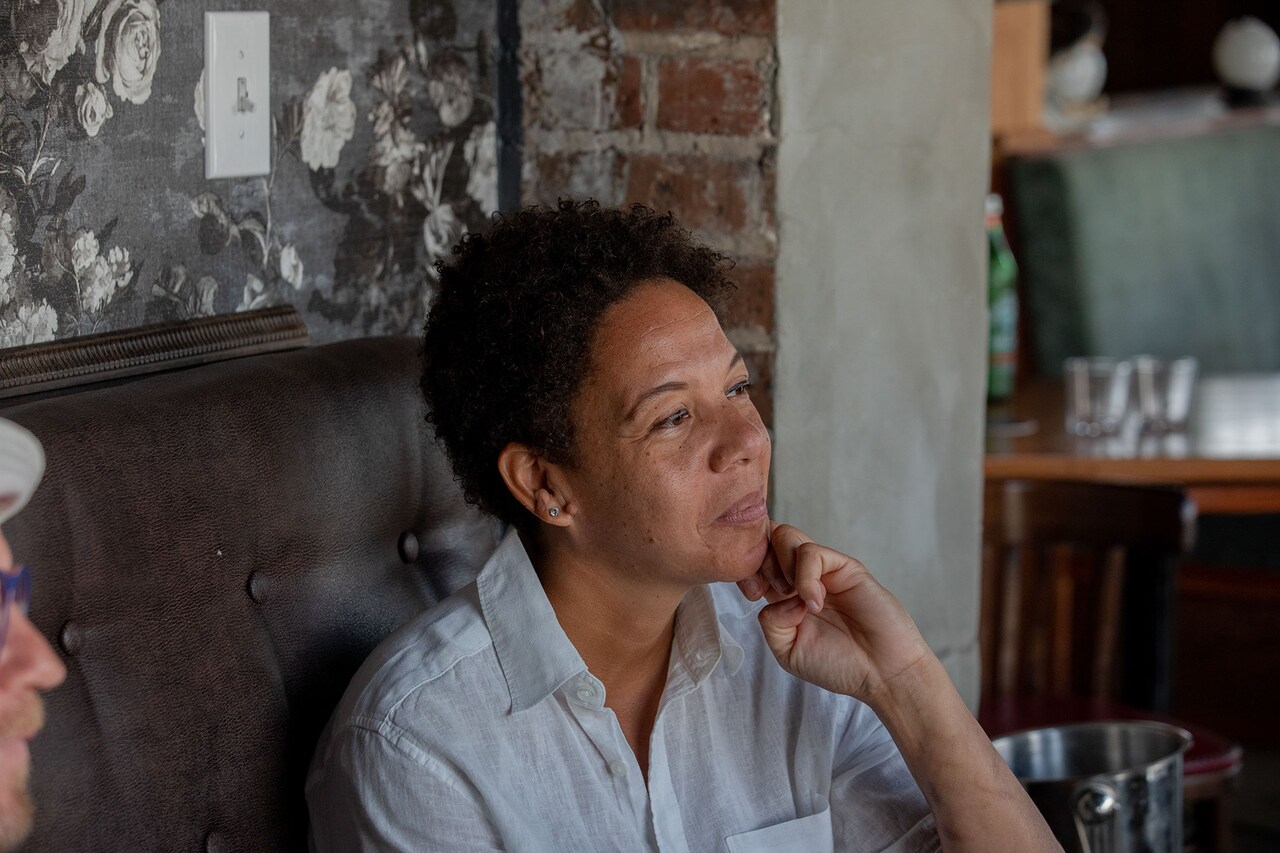 Photos: BMIKE on the Between Bites Podcast with Nina Compton & Larry ...