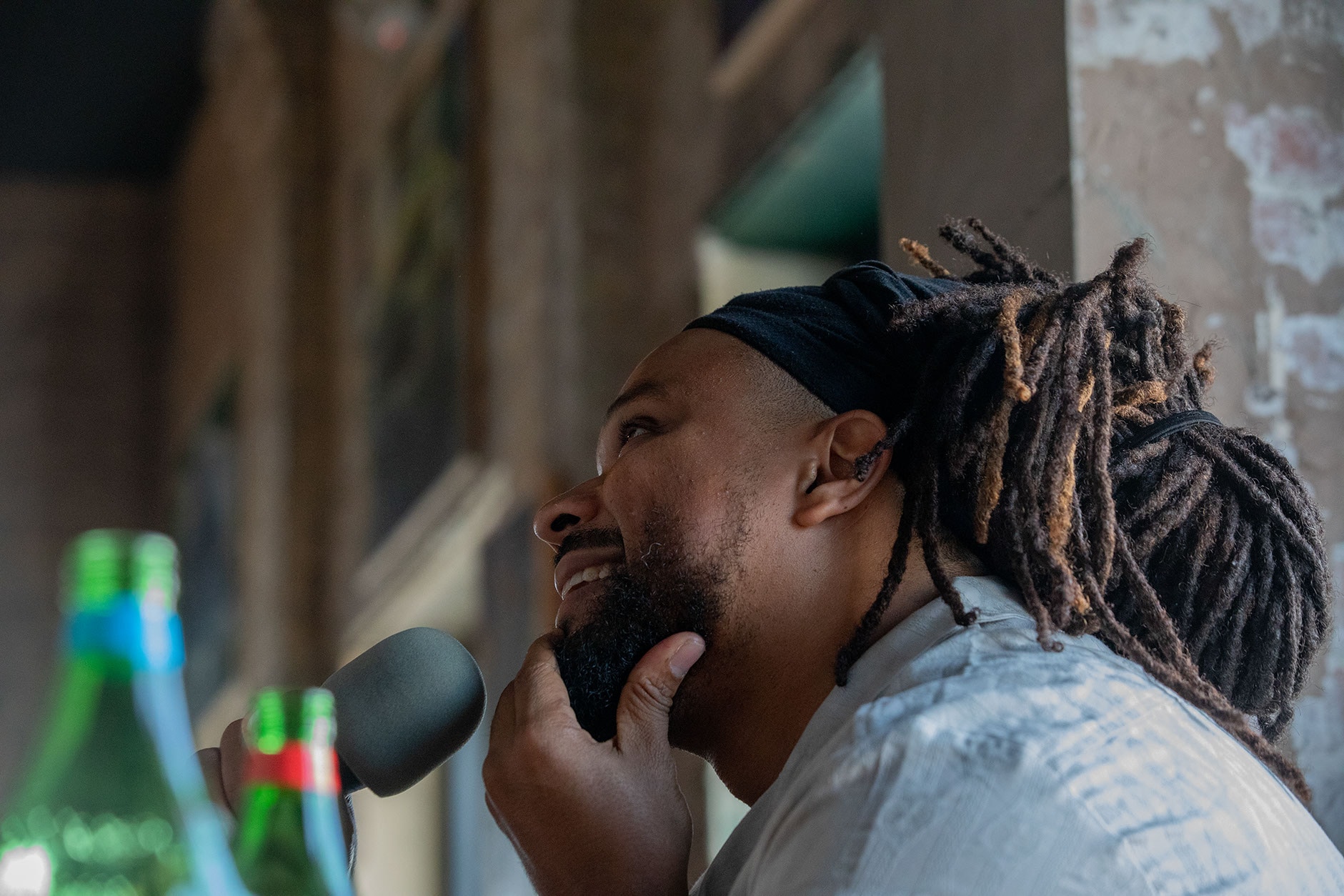 Photos: BMIKE on the Between Bites Podcast with Nina Compton & Larry ...