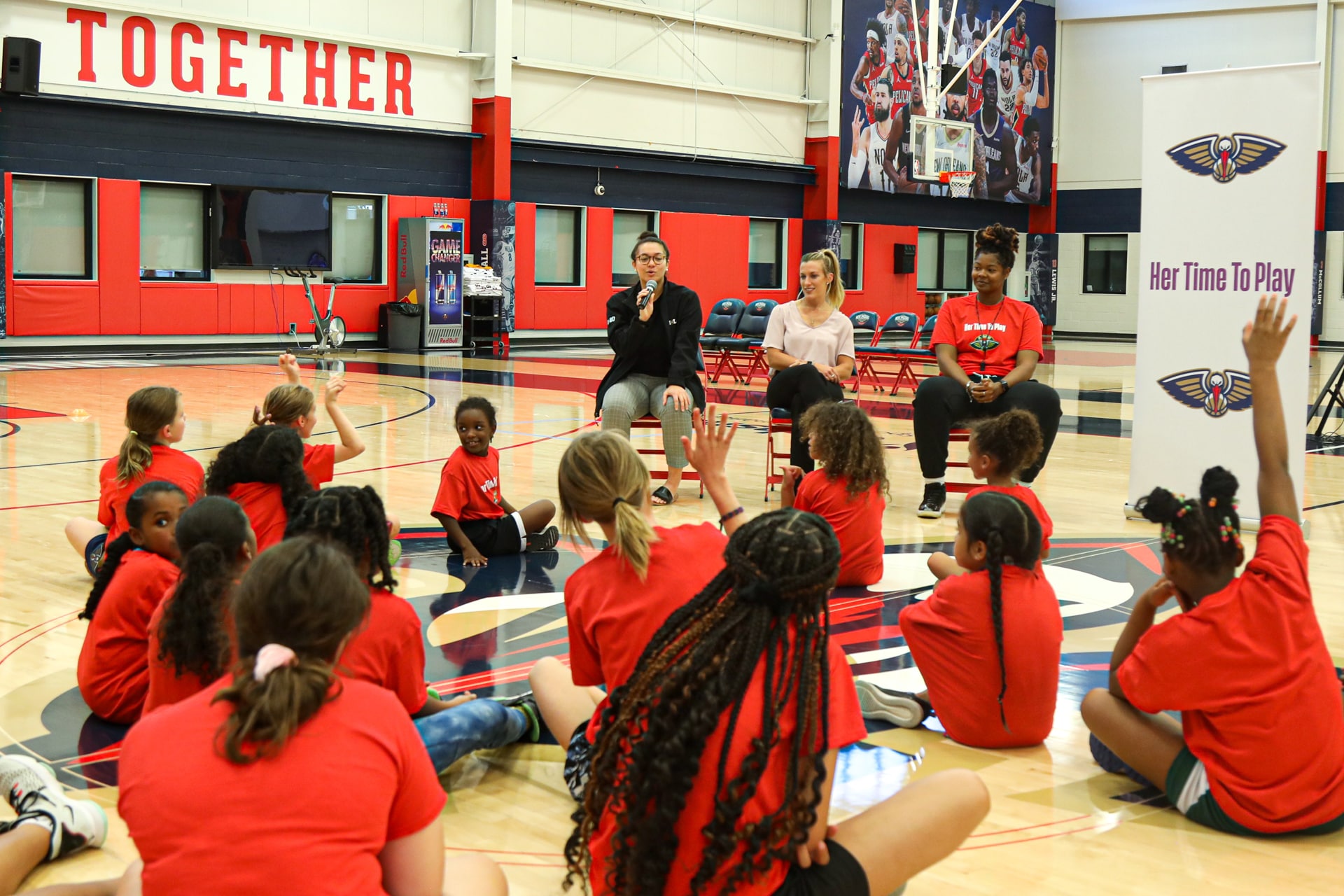 Photos: Pelicans host Her Time to Play Clinic & Women in Sports Panel ...