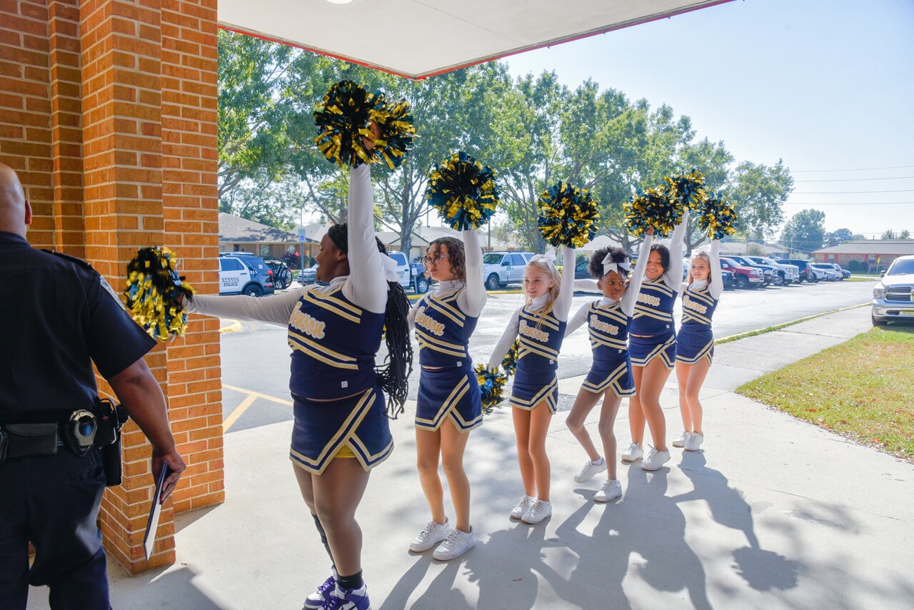 Photos: Gayle Benson attends Tom Benson School dedication ceremony ...