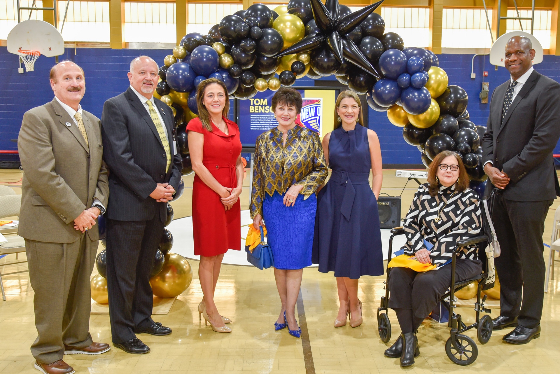 Photos: Gayle Benson attends Tom Benson School dedication ceremony ...