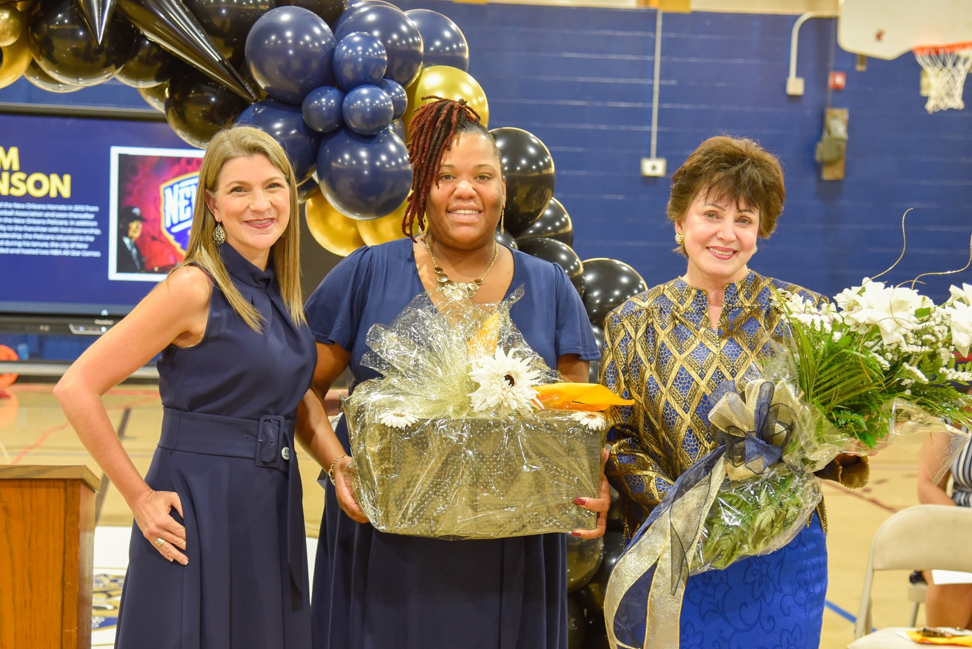 Photos: Gayle Benson attends Tom Benson School dedication ceremony ...
