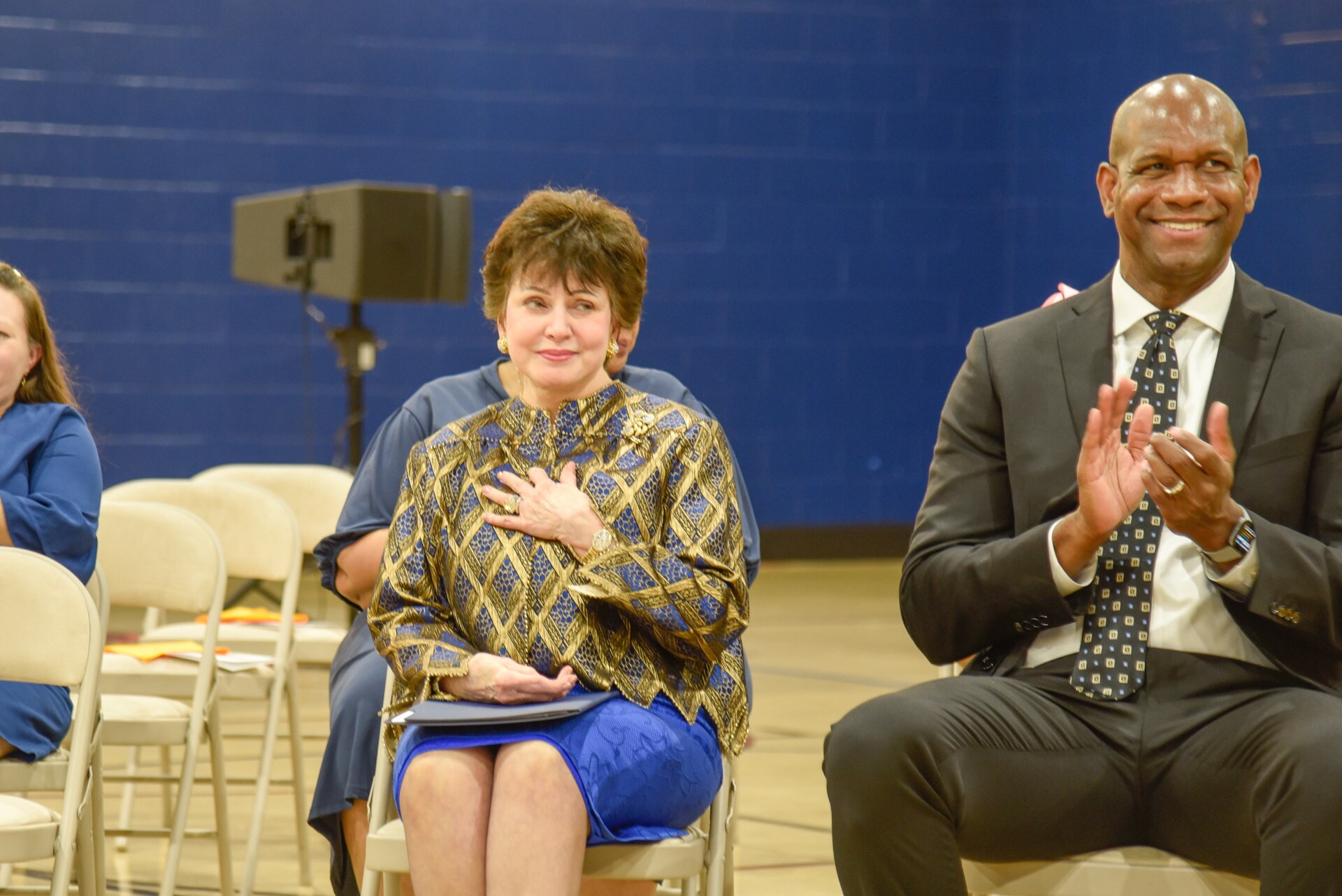 Photos: Gayle Benson attends Tom Benson School dedication ceremony ...