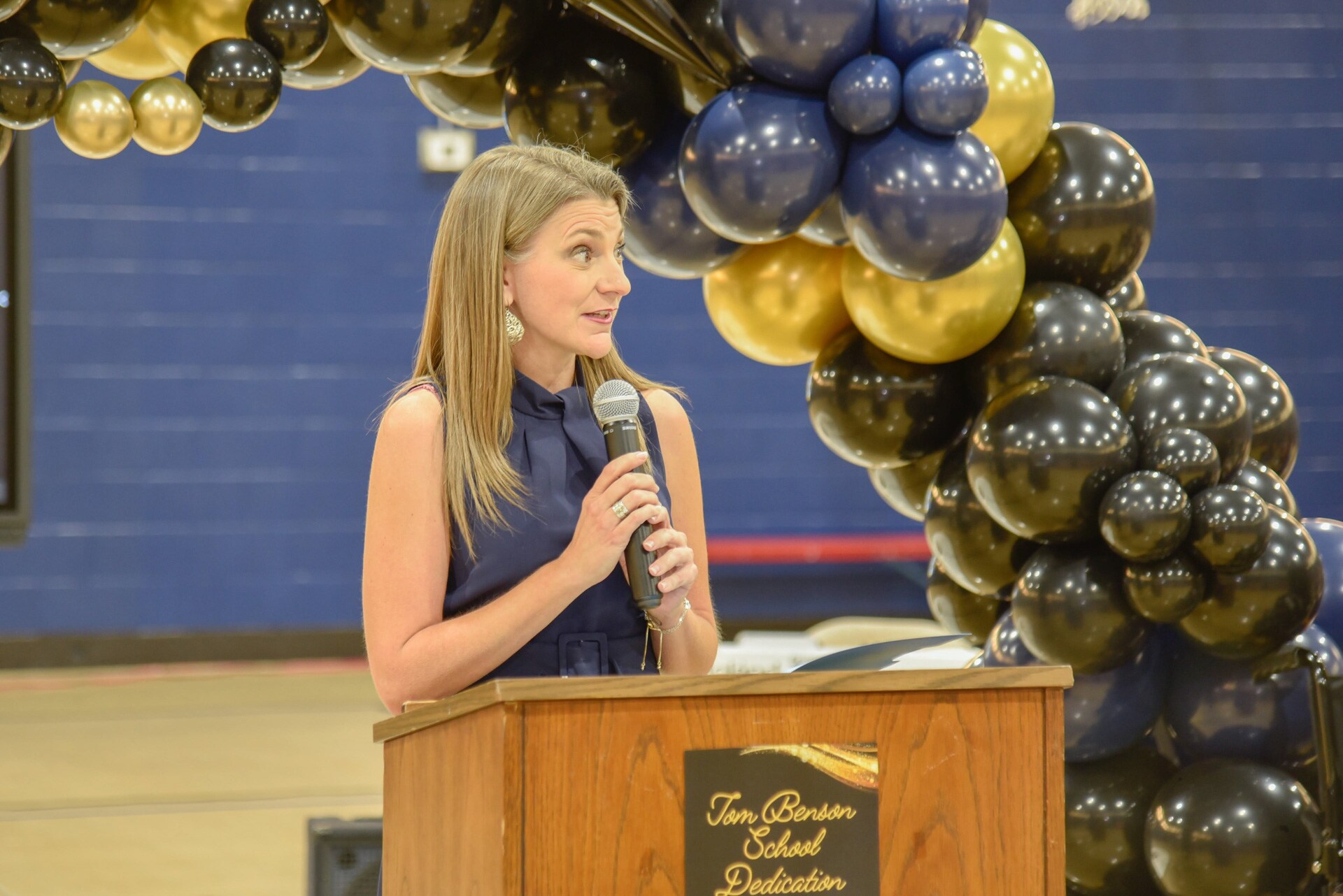 Photos: Gayle Benson attends Tom Benson School dedication ceremony ...